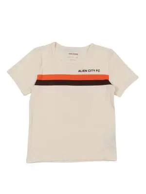 MINI RODINI Alien City Fc 8 Sp Ss Tee - White