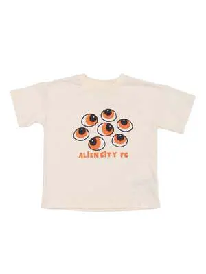 MINI RODINI Eyes Short Sleeve Tee - White