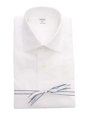 MAZZARELLI CAMICIE Cotton Slim Fit Shirt - White