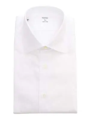 MAZZARELLI CAMICIE Slim Fit Cotton Shirt - White