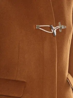 FAY Toggle Coat With Teddy Details