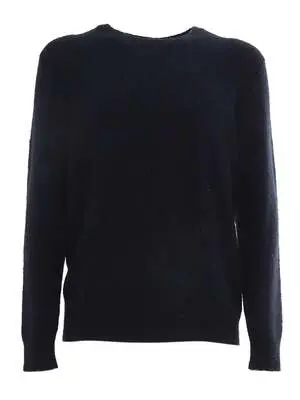 Fedeli Knitted Crew Neck Sweater - Blu