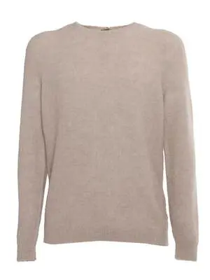 Fedeli Knitted Crew Neck Sweater - Gold