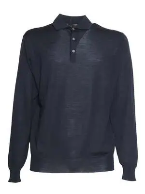 PHI FDL Polo Ml R.merino - Blu