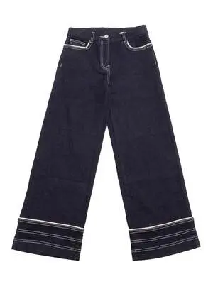 Monnalisa Denim Trousers With Heart Pocket Detail