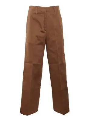FORTE_FORTE Straight Leg Trousers - Red