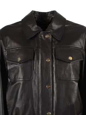 Max Mara Biada Leather Jacket - Red