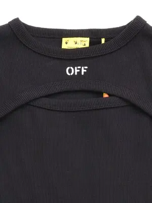 Off-White Ribbed Dress