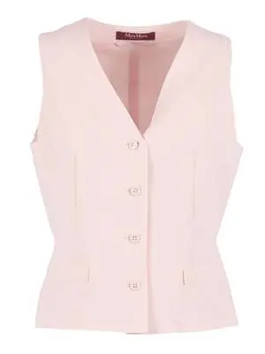 Max Mara Notched Lapel Vests For Women