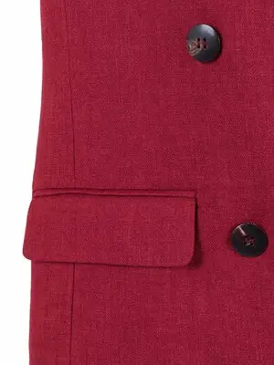 Max Mara Aia Sleeveless Jacket - Red