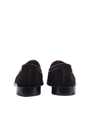 DOUCAL'S Adler Tassel Moccasins - Red