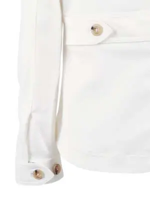 FAY Shirt Jacket With Hook Closure - White