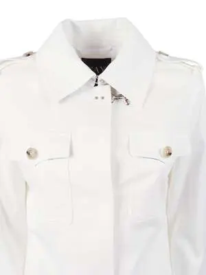 FAY Shirt Jacket With Hook Closure - White