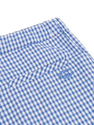 Gucci J Bermuda Small Vichy Armure - Blue