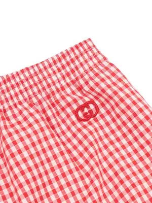 Gucci Bermuda Small Vichy Armure - Red