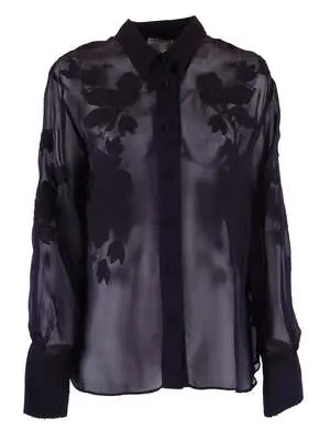 FORTE_FORTE Organza Ricamo 'iris Velvet' Camicia