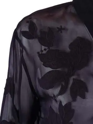 FORTE_FORTE Organza Ricamo 'iris Velvet' Camicia