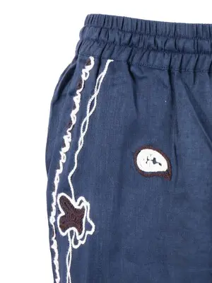 P.a.r.o.s.h Embroidered Trousers - Blu