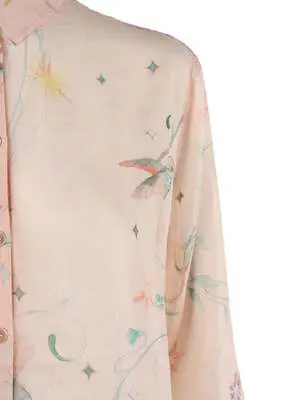 FORTE_FORTE Regular Voile Stampa 'deliverance' Shirt