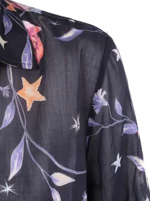 FORTE_FORTE Regular Voile Stampa 'deliverance' Shirt