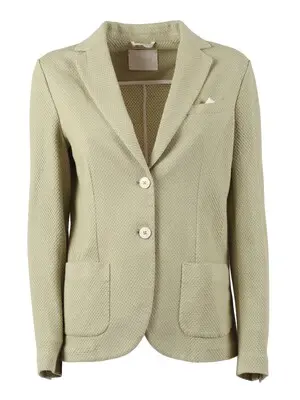 CIRCOLO 1901 Slim Fit Nido D'ape Jacket - Green
