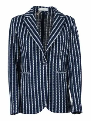 CIRCOLO 1901 Slim Long Coat - Blu
