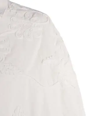 ROTATE BY BIRGER CHRISTENSEN Oversized Floral Shirt - White