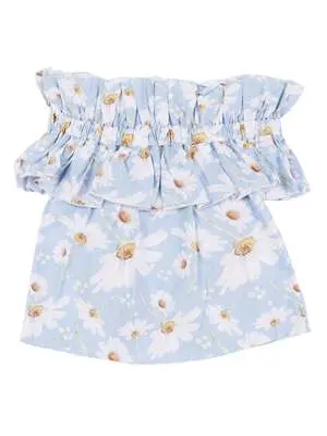 MAGIL Printed Poplin Top