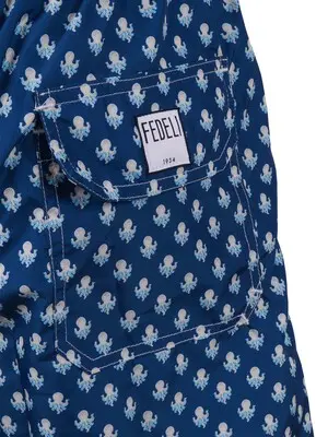 Fedeli Woven Swim Trousers - Blu