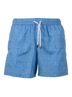 Fedeli Woven Swim Trousers - Blu