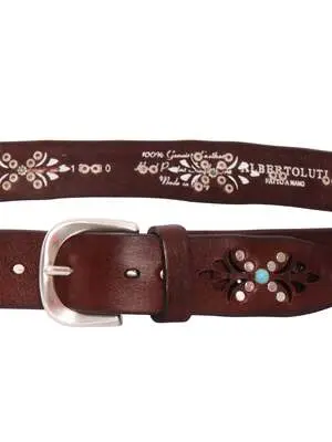 ALBERTO LUTI Laser Cut And Studded Belt