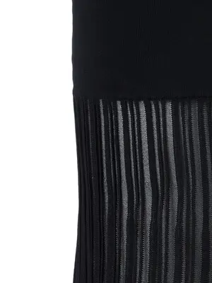 Michael Kors Fold Over Sheer Maxi Dress - Red
