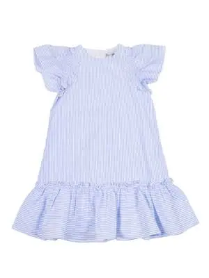 TARTINE & CHOCOLAT Tartine Et Chocolat Striped Ruffled Dress