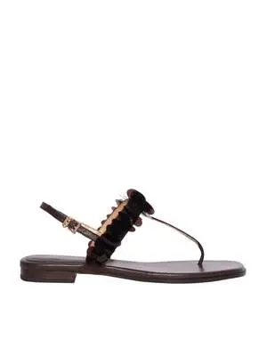 Michael Kors Loretta Thong Sandal - Red