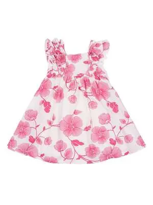 TARTINE & CHOCOLAT Floral Print Dress With Ruffle Sleeves