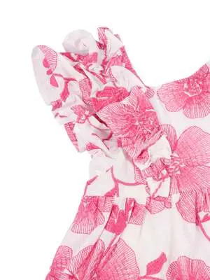 TARTINE & CHOCOLAT Floral Print Dress With Ruffle Sleeves