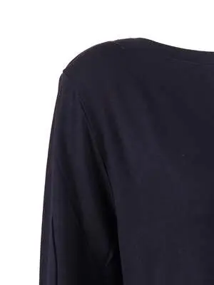 Majestic Filatures Boatneck 3/4 Sleeve T-shirt - Blu