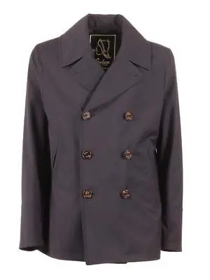 SEALUP Amalfi Pea Coat In Virgin Wool - Blu