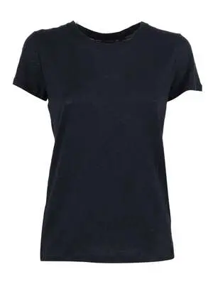 Majestic Filatures Round Neck Short Sleeve T-shirt - Blu