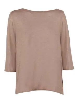 Majestic Filatures Boatneck 3/4 Sleeve T-shirt - Red