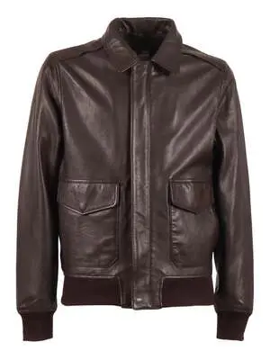 SCHOTT Leather Jacket - Red