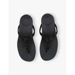 Fitflop Solay Crystal Woven Sandals - Black