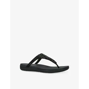 Fitflop Solay Crystal Woven Sandals - Black