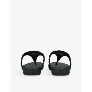 Fitflop Solay Crystal Woven Sandals - Black
