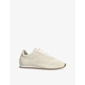 TOTEME Flex Suede Trainers - Winter Wht