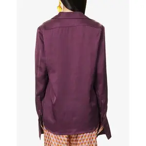 Dries Van Noten Celindra Relaxed-fit Satin Shirt - Auber