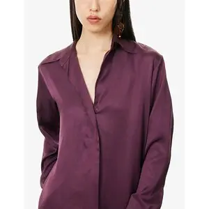 Dries Van Noten Celindra Relaxed-fit Satin Shirt - Auber