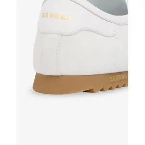 Sandro Leather And Suede Trainers - White