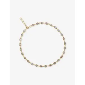 LA MAISON COUTURE Amadeus Luna Labradorite Necklace - Grey