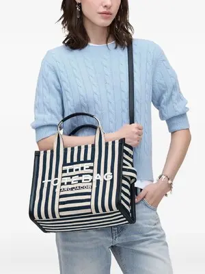 Marc Jacobs Stripe Canvas Medium Tote Bag